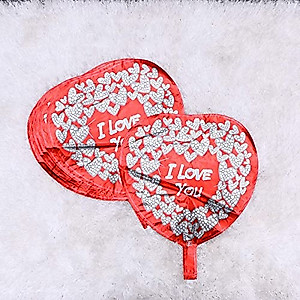 BinaryABC I Love You Balloons,Valentine Engagement Wedding Party Decorations,10Pcs