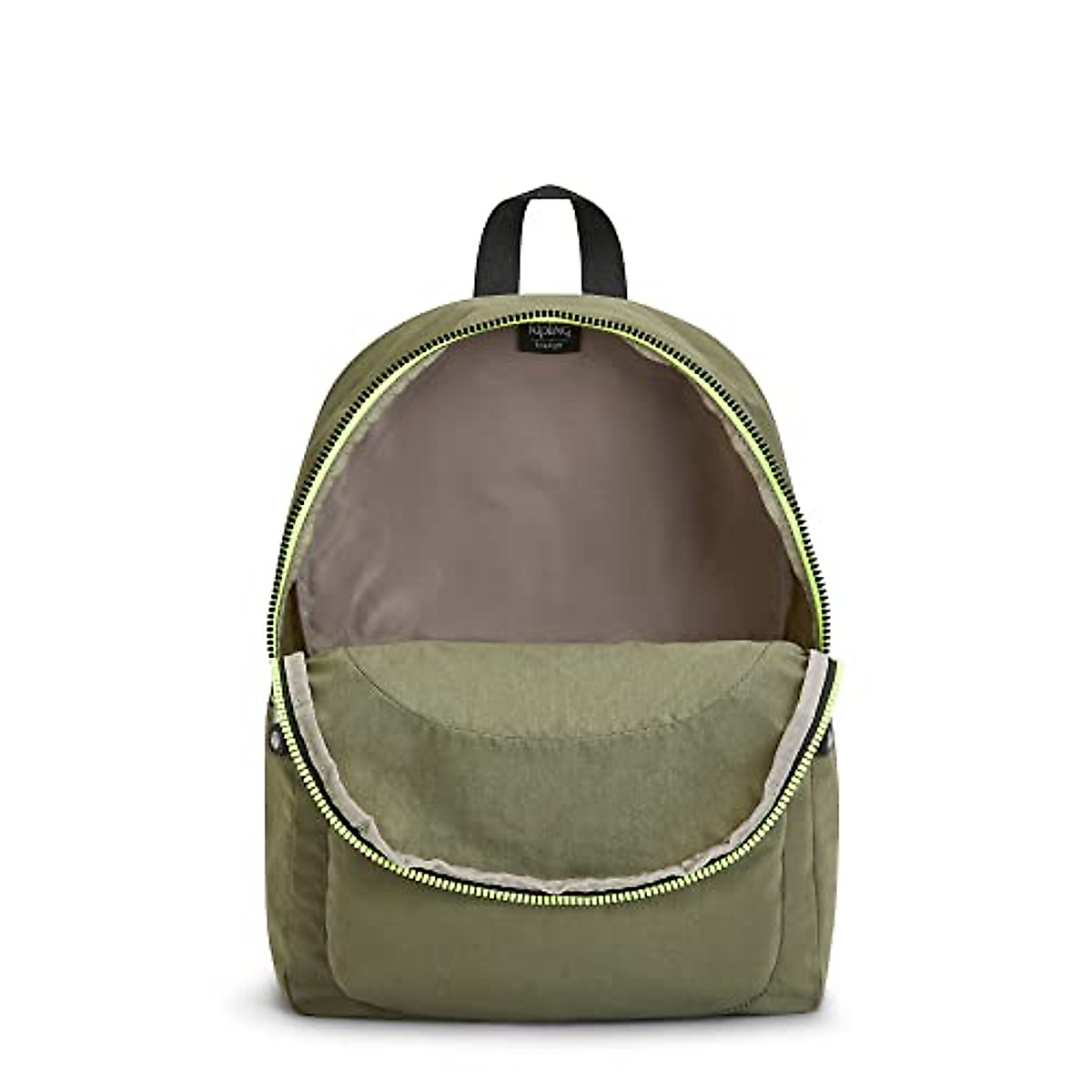 Kipling Curtis Laptop Backpack, Adjustable, Lightweight, Wide Shoulder Straps, Medium, Strong Moss C, 11.75''L x 15.75''H x 7.5''D