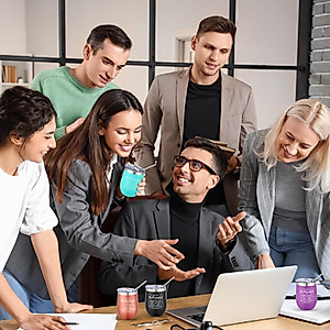 Tioncy 48 Pcs Wine Tumbler 12 oz with Lid and Straw Funny Keychain Fluffy Cupcake Socks Teacher Appreciation Thank You Gift for Coworker Employee Teacher Women