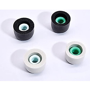 Zotech 6 Pairs Replacement Memory Foam Ear Tips for Sony WF-1000XM4 / WF-1000XM3 (3 Pair Gray and 3 Pair Black) S/M/L