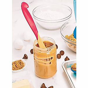 Talisman Designs Peanut Butter & Jam Scraper Spreader | 2-in-1 PB&J Spreader | 2 Sided to Mix, Spread & Scrape | Dishwasher Safe | Spreader Knife | Jam Spoon & Spreader