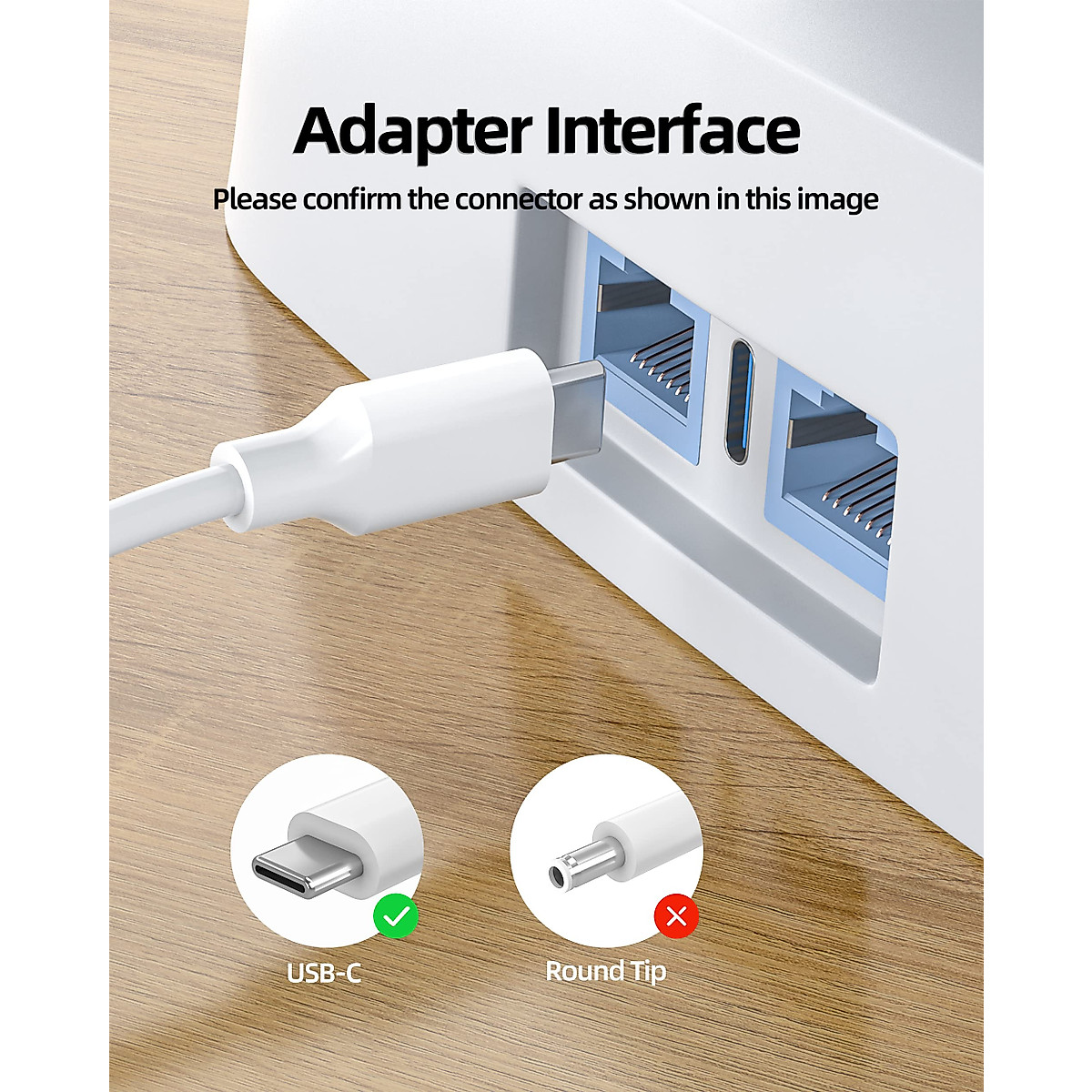 30W 27W Power Cord for eero, eero 6, eero-Pro-6 mesh WiFi Router,eero 6+,eero 6 Extender,eero Pro 6E,C010001 C210001 C110011 Charger Adapter Supply