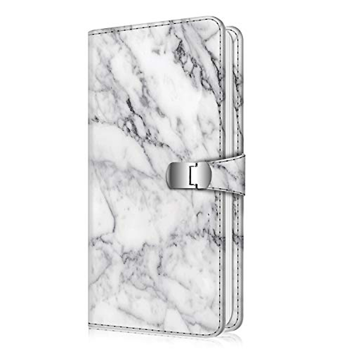 Fintie Wallet Photo Album for Fujifilm Instax 3-Inch Film,108 Pockets Album for Fujifilm Instax Mini 11/Mini 40/Mini EVO/LiPlay/Mini Link Printer, HP Sprocket, Polaroid Camera, Marble White
