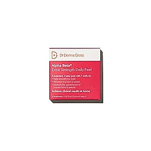 Dr. Dennis Gross Alpha Beta Extra Strength Daily Peel: for Oily Skin, Uneven Tone or Texture, Wrinkles or Enlarged Pores (5 Treatments)