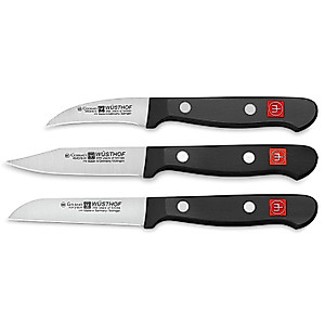 WÜSTHOF Gourmet Three Piece Pairing Knife Set | 3-Piece German Knife Set | Precise Laser Cut High Carbon Stainless Steel Pairing Knife Set – Model 9727