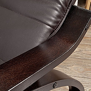 Haotian New Relax Rocking Chair Lounge Chair with Adjustable Footrest and Removable Side Bag, FST20-BR