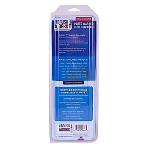 Ohio Brush Works, Flow-Through Brush, Handmade in the USA, Easy Grip, Polyester Filament (Medium Bristle)