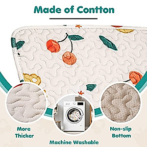 Soft Cotton Baby Play Mat for Babies and Toddlers Tummy Time Mat,Baby Activity Mat for Floor,Foldable Crawling Mat for Indoor & Outdoor Use