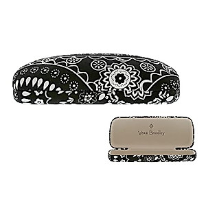 Vera Bradley Clamshell Readers Eyeglass Case, Black Bandana Medallion (Readers Case)