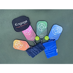 Engage Pickleball Poach Infinity MX Pickleball Paddle - Pickleball Paddles with Black Polymer Core - USAPA Approved Pickleball Paddles - Pickleball Rackets for Adults - Lite (Teal)