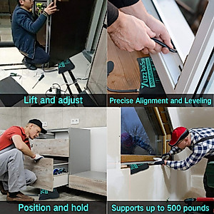 Sufford Air Wedge Bag, Commercial Grade Air Wedge Bag Pump Professional Leveling Kit & Alignment Tool for Cabinet, Appliance, Furniture, 2 Pack Inflatable Lifting Air Wedge Pump Bag, 300 LB Rating