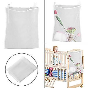 Baby Bed Hanging Storage Bag, Large Baby Bed Storage Hanging Mesh Organizer Bed Crib Organizer Storage Bag