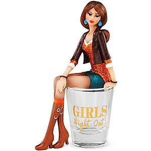 Hiccup Girls Night Out 2-1/2-Inch Girl in Shot Glass, 5-3/4-Inch Tall with Figurine,