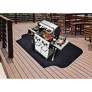 Under The Grill Protective Deck and Patio Mat, 36 x 48 inches, Use This Absorbent Grill Pad Floor Mat for Your BBQ Grilling Gear Gas Electric Grill Without Grease Splatter and Other Messes