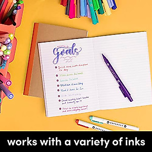 PAPERAGE 6-Pack Composition Notebook Journals, Kraft Cover with Jewel Tone Spines, College Ruled Lined Paper, Small Size (8 in x 5.75 in) – For School, Office, or At-Home Use