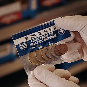 7 Coins from Greece,Greek Coin Set Collection 1 2 5 10 20 50 100 Drachmes,Circulated 1982,2000,Alexander The Great,Laskarina Bouboulina,Aristotle,Democritus,Dionysios Solomos,Homer,Anchor,Atom,Cannon