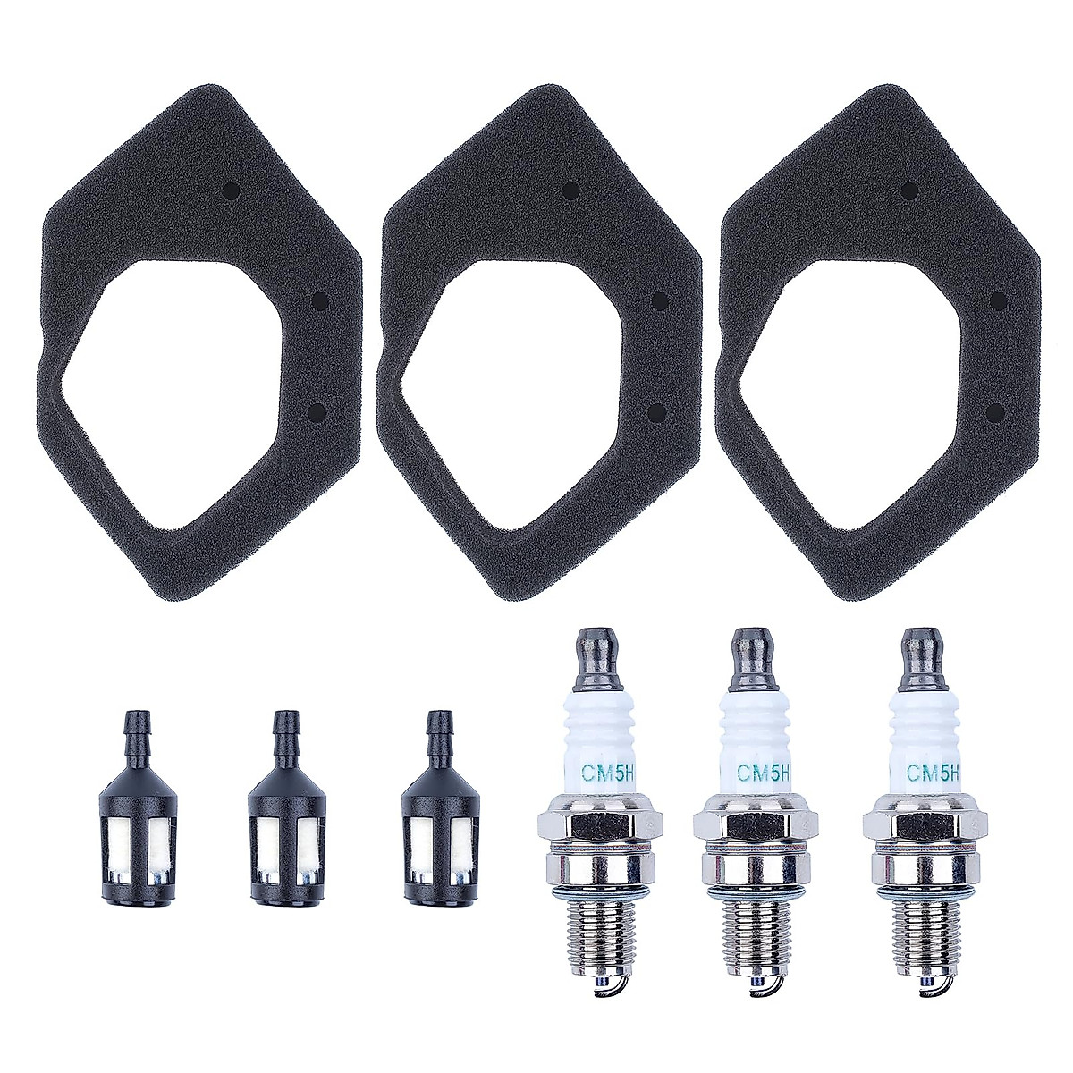 Mtanlo Air Filter Kit For Honda GX25 GX25N GX25NT HHT25S Brush Cutter Trimmers 17211-Z0H-000