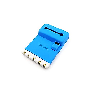 Kittenbot Meowbit Card-Sized Retro Game Computer Codable Console for Microsoft Makecode Arcade & Python Video Game Compatible Micro:bit Expansion Board for Robot Building Without Battery(Blue)