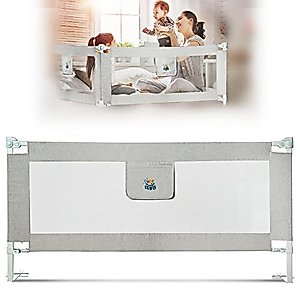 SuperStyle Bed Rail for Toddlers, Upgrade Extra Long Bed Rail Guard, Safety Bed Fence Protector Rail with Soft Breathable Fabric, fit Twin, Full, Queen, King Size Mattress (70 Inch)