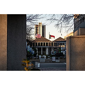 VICDRIA North Carolina State Flag 3x5 Ft, Double Sided Deluxe Embroidered Heavy Duty Polyester Durable NC Outside Flags, Indoor/Outdoor, Sewn Stripes and Brass Grommets