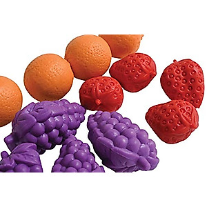 Edx Education Fruit Counters - Set of 108 - Early Math Manipulative for Kids - Teach Beginner Addition and Subtraction - Build Counting, Sorting and Language Skills