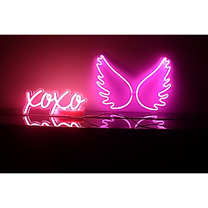 Neon Light Sign LED Night Lights USB Operated Decorative Marquee Sign Bar Pub Store Club Garage Home Party Decor (pink)