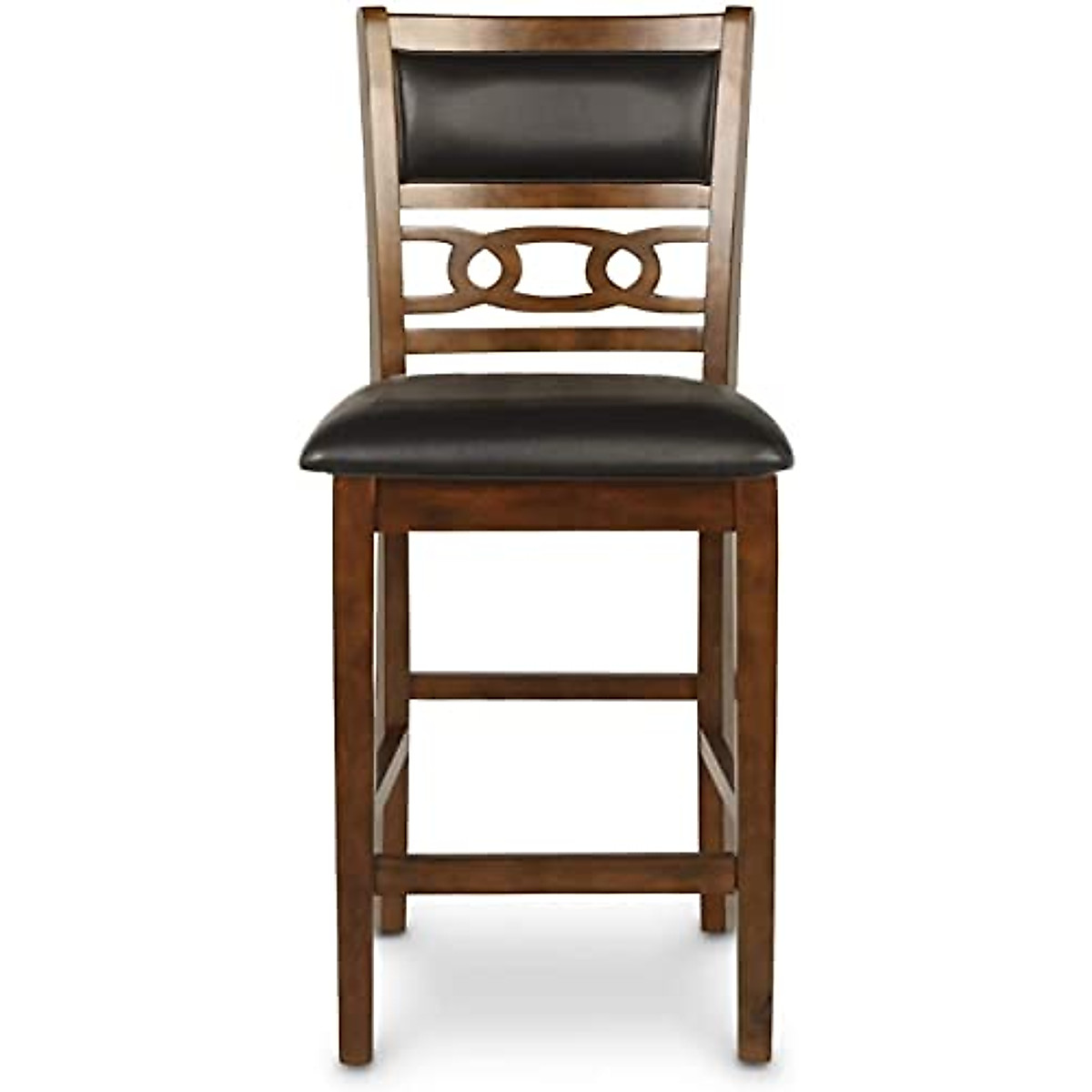 New Classic Furniture Gia 5-Piece Counter Dining Table Set, 42.25-Inch, Brown