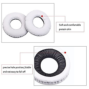 WH-CH510 Ear Pads Noise Isolation Memory Foam, Headphone Covers, Ear Pads Compatible with Sony WH-CH510/WH-CH500 Wireless Over Ear Headphones(White,Elastin)