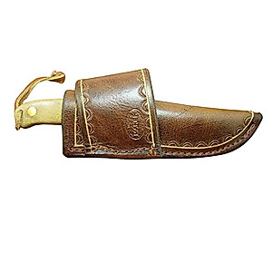 Cross Draw Knife Sheath Made Out of 10 Ounce Water Buffalo Hide Leather Made for Schrade PH 1