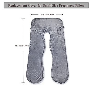 LEONEBEBE Pregnancy Pillow Case Perfect for U-Shaped 49" Full Body Maternity Pillow for Pregnancy Women Sleeping, Only Pillow Cover