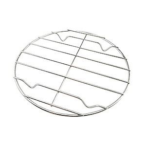 SHERCHPRY Round Baking Rack Metal Grill Rack Round Wire Rack Stainless Steel Cooling Racks Pizza Baking Rack for Oven Air Fryer