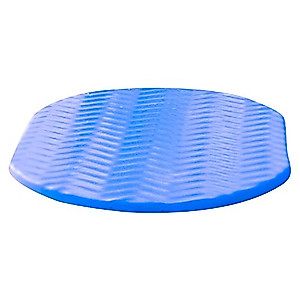 Pool Mate Oval Foam Cushion for Poolside Lounging, Blue 2-Pack