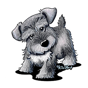 CafePress Kiniart Silver Schnauzer Mug Ceramic Coffee Mug, Tea Cup 11 oz