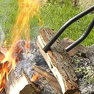Sunnydaze 40-Inch Log Claw Tongs - Heavy-Duty Metal Outdoor/Indoor Gripping Tool for Wood-Burning Fire Pits