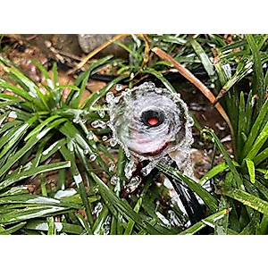 ZILIM 50PCS Drip Emitters Fan Shape with Stake Water Flow, 360 Degree Sprayer Perfect for Irrigation System, Adjustable for 1/4inch(7 x 4mm) Irrigation Tube Hose Watering Kits for Garden Patio Lawn