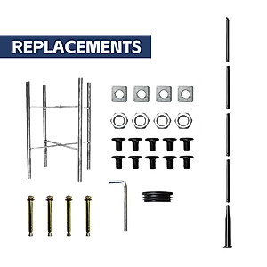 Xhmeishan Street Light Pole 16Ft, Street Light Poles for Outdoor Lighting,Solar Street Light Pole Accessory for Street, Suitable for Basketball Courts, Parking Lots, Residential Areas, Park (16FT)