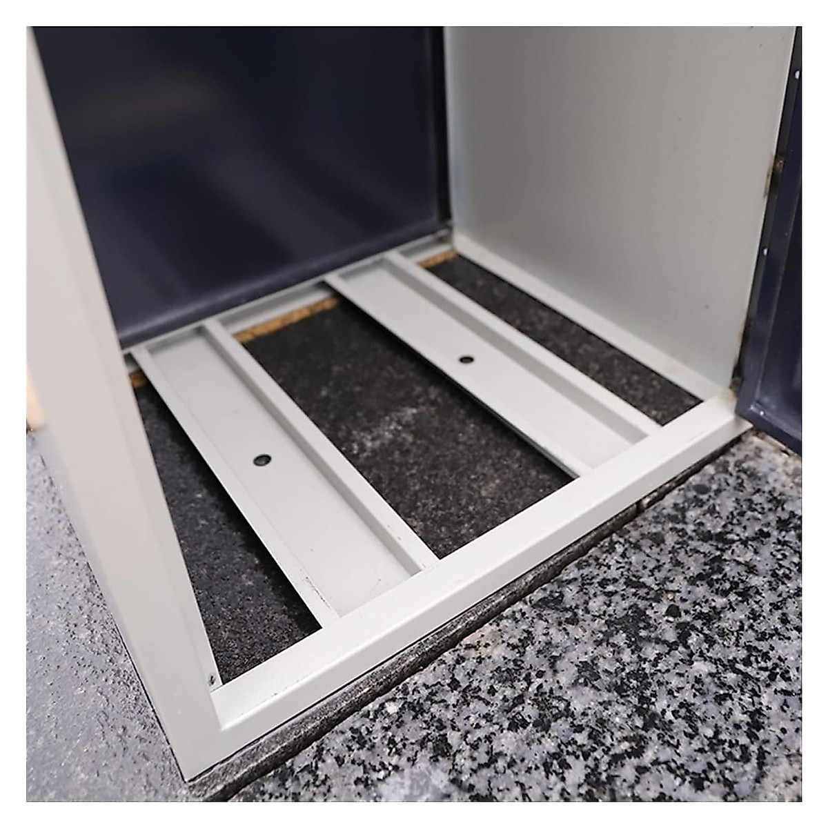 YUSIWOAL Trash Cans Outdoor Trash Can Galvanized Commercial Trash Bins Large-Capacity Garbage Can Mall Park Waste Bins 52l/13.7 Gallons Outdoors and Home