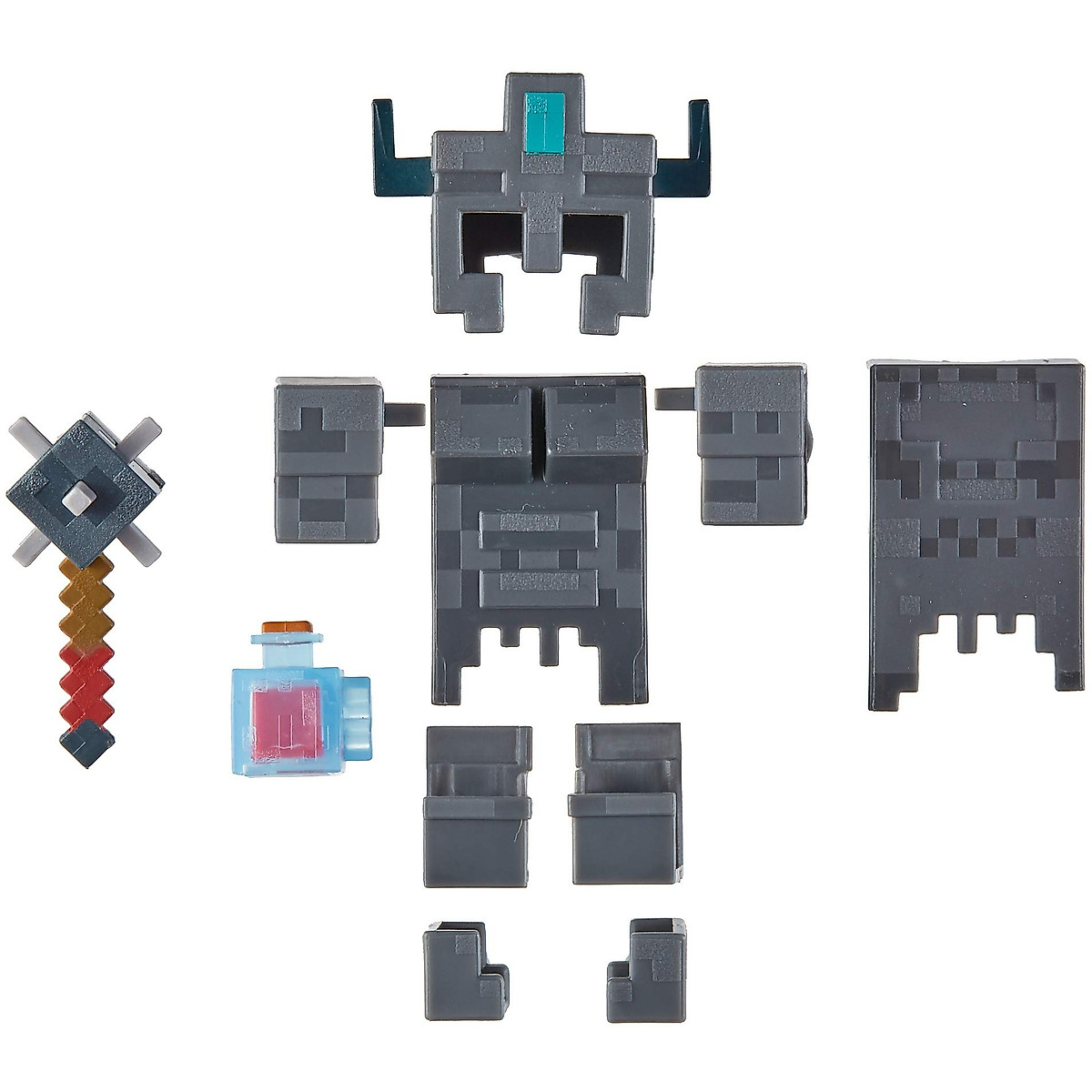 Mattel Minecraft Dungeons Battle Chest with Accessories, Action and Adventure Toy Based on Video Game, for Storytelling Play and Display, Gift for Kids Age 6 and Older