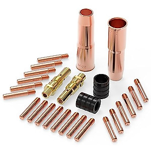 YESWELDER MIG Welding Gun Kit .035" Tip-Nozzle-Diffuser-Adapter for Lincoln Magnum 200/250 Tweco #2