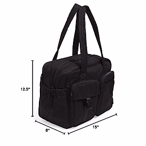 Vera Bradley Womens Cotton Utility Oversized Tote Travel Bag, Mulled Wine - Recycled Cotton, One Size US