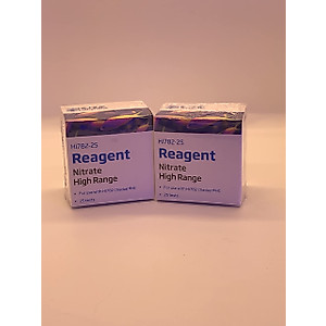 Hanna Instruments HI782-25 Marine Nitrate High Range Checker Reagents Set of 2 (Total of 50 Tests)