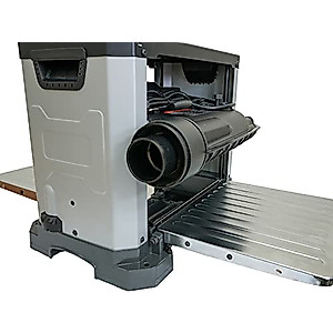 Cutech 40800H 13-Inch Spiral Cutterhead Benchtop Planer with 26 Tungsten Carbide Inserts, 2-Speed Feed Rate, Snipe Minimizer, and Board Return Rollers
