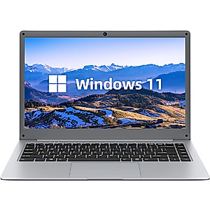 jumper Laptop 14 Inch Full HD 1080P Display,12GB RAM,256GB SSD,Intel Celeron 64-bit,Windows 11 Laptops Computer(with WiFi,USB3.0,Bluetooth 4.2,Mini HDMI) Gray