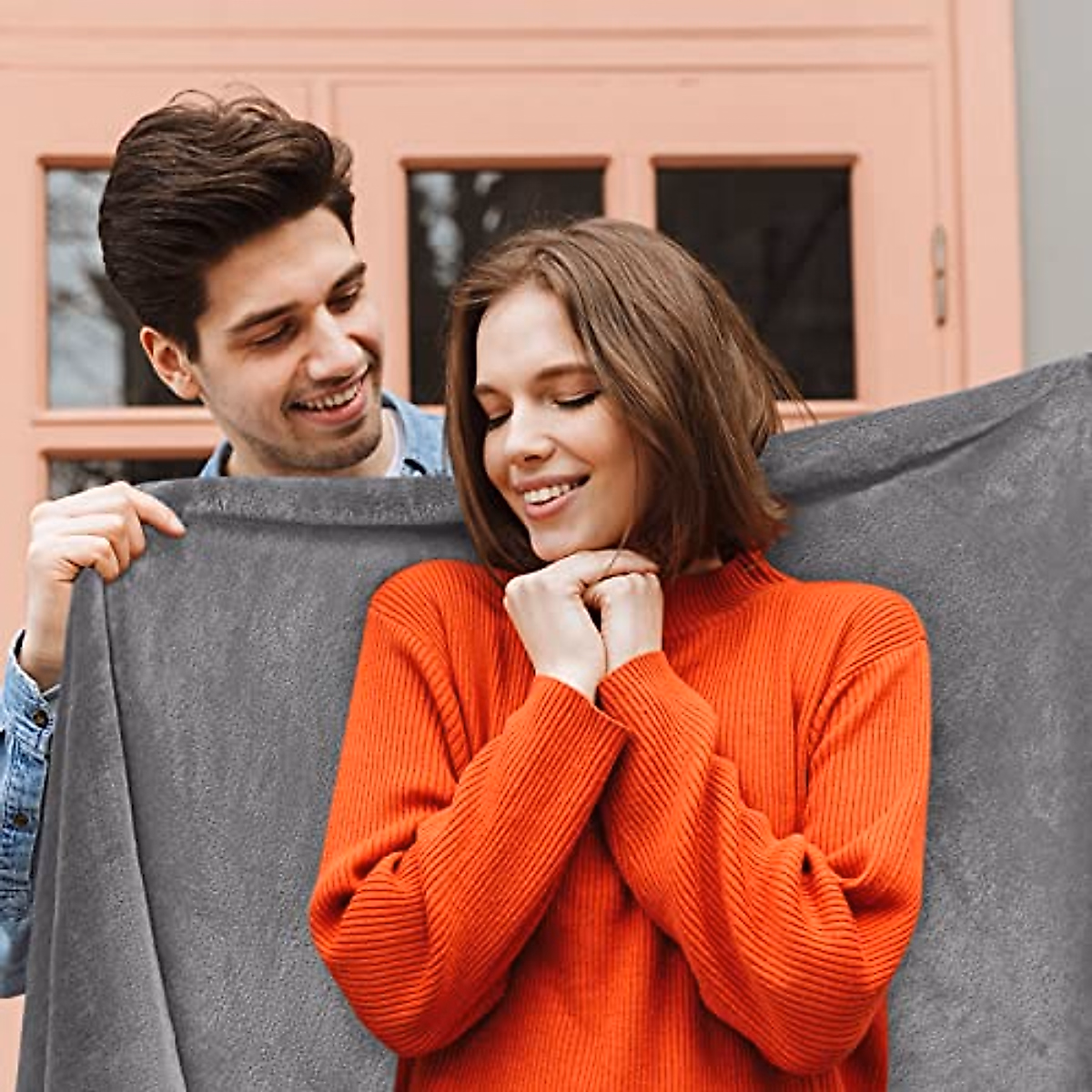 Yastouay Fleece Throw Blanket, Super Soft Lightweight Cozy Luxury Flannel Bed Blanket, Fluffy Plush Couch Blanket Throw for All Seasons (Grey, 50x60 inches)