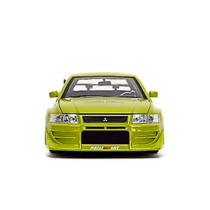 Jada Toys Fast & Furious 1:24 Brian's Mitsubishi Lancer Evolution VII Die-cast Car, Toys for Kids and Adults, Lime Green (99788)