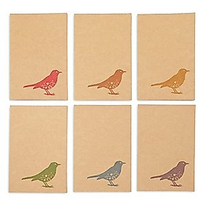 36 Pack Bird Note Cards with Envelopes, Blank All Occasion Thank You Cards, Rustic-Style (Kraft Paper, 4 x 6 In)