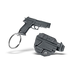 Mini Pistol Shaped Keychain with Holster and Belt Clip - Sig P226 - by Blade-Tech Holsters