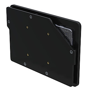 TABcare Anti-Theft Acrylic VESA Enclosure for Galaxy TAB A7 Lite 8.7" SM-T220 Tablet with Free Wall Mount Kit & 90-Degree Angle USB C Cable (TAB A7 Lite, Black)