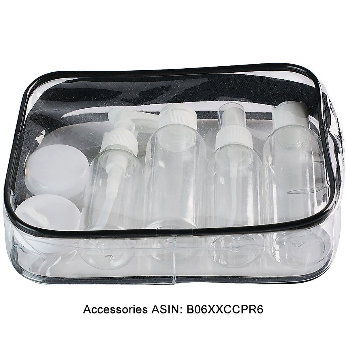 ScivoKaval Clear Carry-On Travel Toiletry Bag TSA 3 1 1 Airline Quart Bag 1 Quart Sized with Zipper for Men and Women 1 Pack