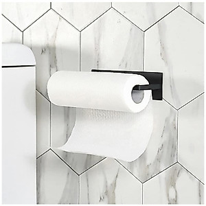 SLSFJLKJ Paper Towel Holder Mounted Roll Paper Rag Storage Rack Kitchen Shelf Bathroom Towel Hanger Rack ( Color : E )